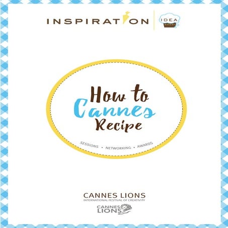 How to Cannes Recipe by Idea Bakery | PDF