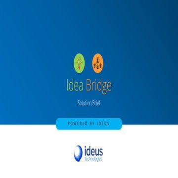 Idea bridge solution_Concept Marketing Presentation | PPT
