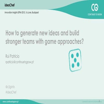 How to generate new ideas and build stronger teams with game approaches ...