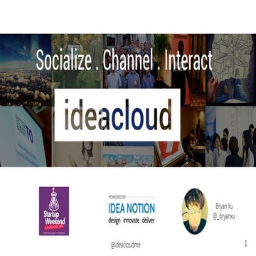 IdeaCloud Introduction at Startup Weekend Lajeado | PDF
