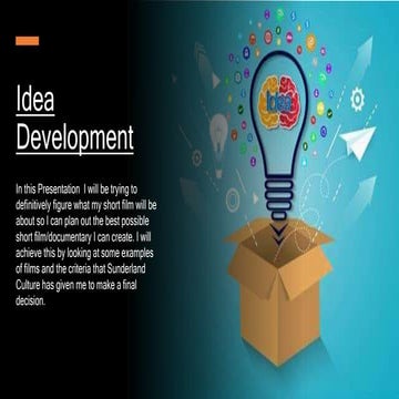 Idea Development.pptxfjffdjvjfhdjvhfjdhvkfdvhfj | PPT