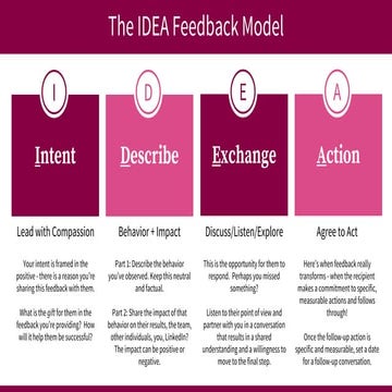 Giving Feedback with IDEA | PPTX