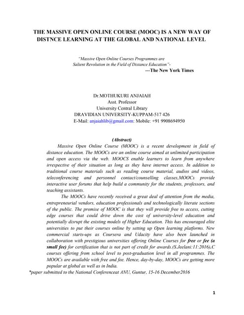 Mooc ppt | PPTX | Cloud Computing | Internet