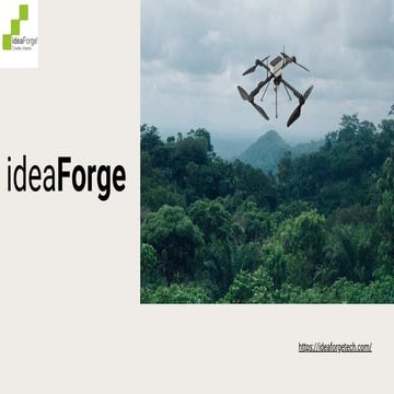 Drone Manufacturing Company – ideaForge | PDF