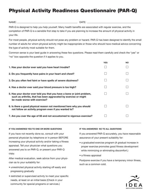 Godin Leisure-Time Exercise Questionnaire | PDF