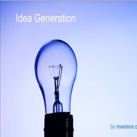 Idea generation | PPTX