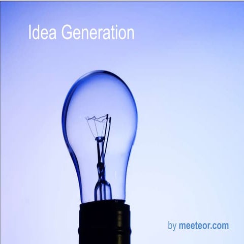 Idea generation | PPTX