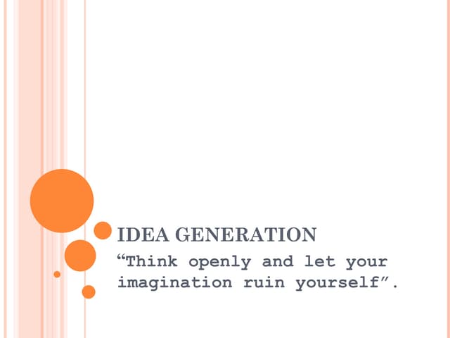 opportunity and idea generation | PPTX