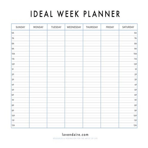 Ideal week-planner | PDF