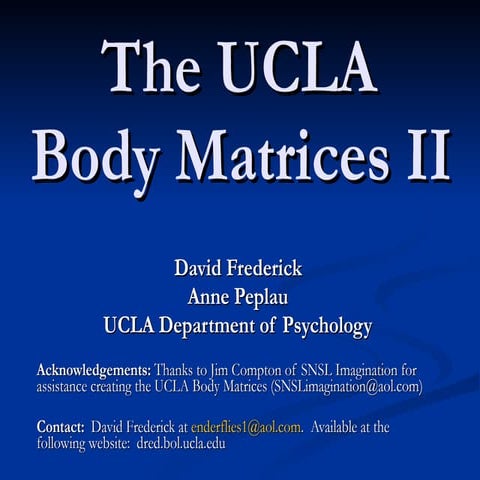 Ideal / Aesthetic body types | PPT