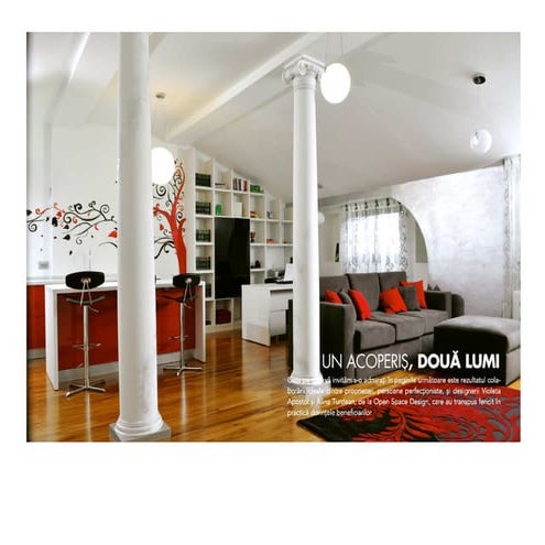 IDEAL DECOR - "Un acoperis, doua lumi: OPEN SPACE DESIGN | PDF | Interior Decorating | Home & Garden