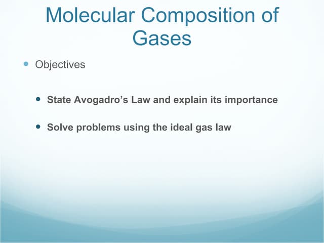 States of matter & gas laws