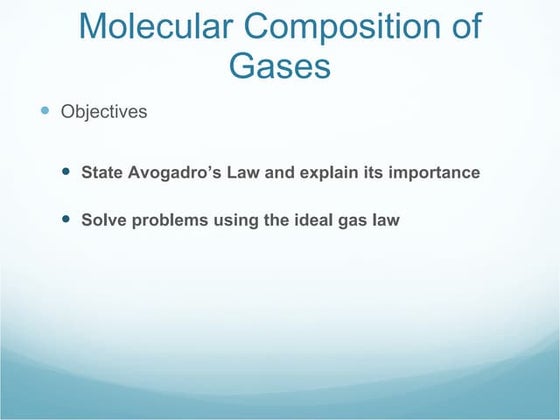 Behavior of Gases | PPT