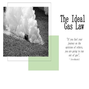 IDEAL GAS LAW PowerPoint presentation gas law | PPTX