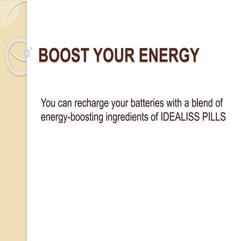 Boost Your Energy. | PPTX | Technology & Computing