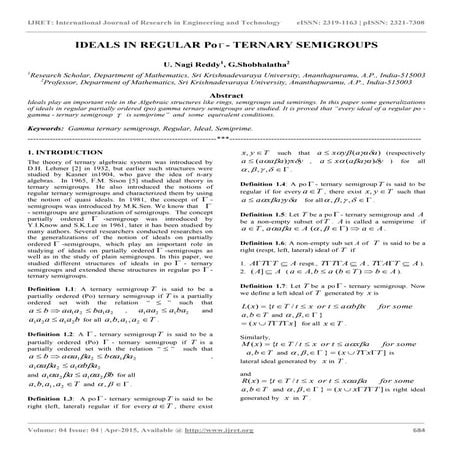 Note on Co Ideals in Ternary Semigroups | PDF
