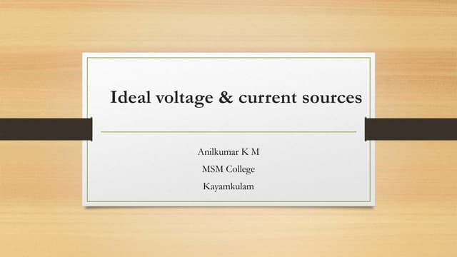 Voltage and current division rule | PPTX
