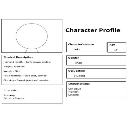 Character Profile | PDF
