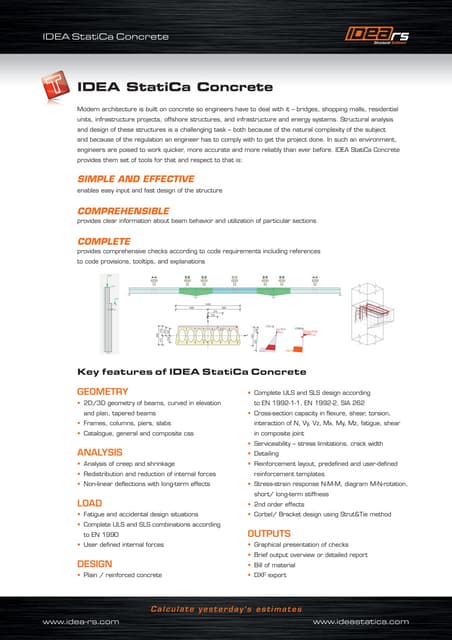 IDEA StatiCa Concrete detail | PDF | Science