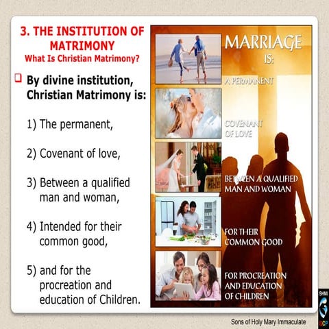 The institution of matrimony............ | PPT