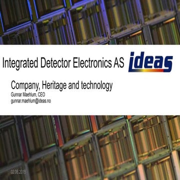 Integrated Detector Electronics (IDEAS) ASIC product update | PPT