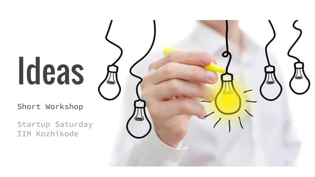 Finding & Validating Startup/Product Ideas | PPT Finding & Validating Startup/Product Ideas | PPT