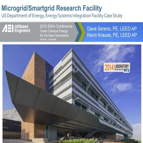 Microgrid / Smartgrid Research Facility US Department of Energy, Energy ...