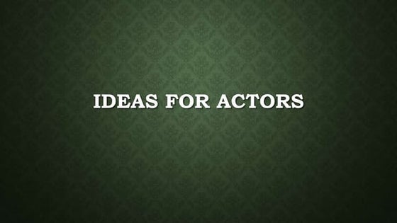 Actors and actresses | PDF