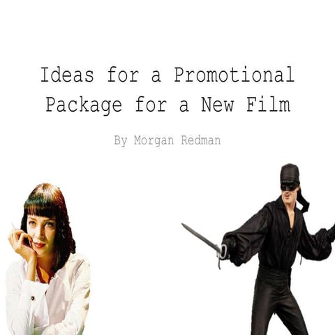 Ideas for a Promotional Package for a New Film | PPT