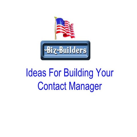 Contact manager | PPSX