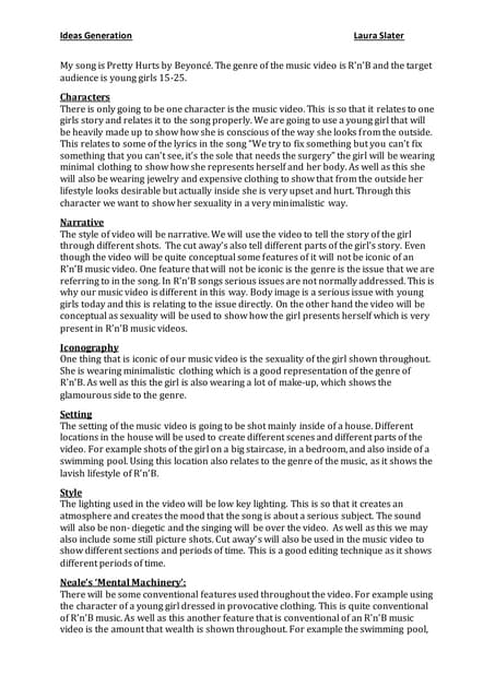 Music video narrative analysis | PDF