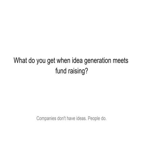 ideathon - Ideas That Give - Social Open Innovation with a Twist | PPT