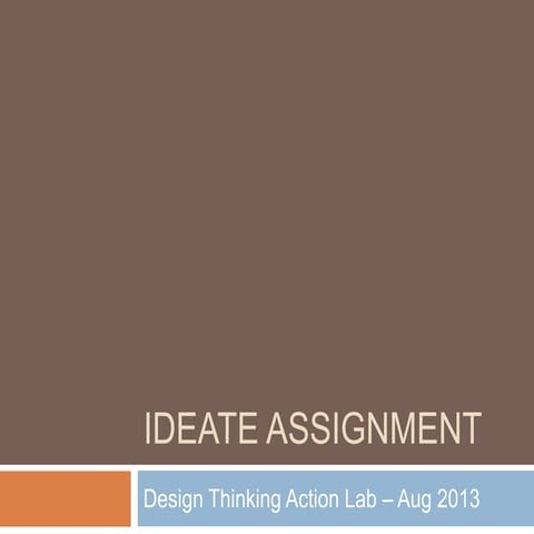 Ideate assignment | PPT