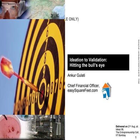 Ideation To Validation | PPT