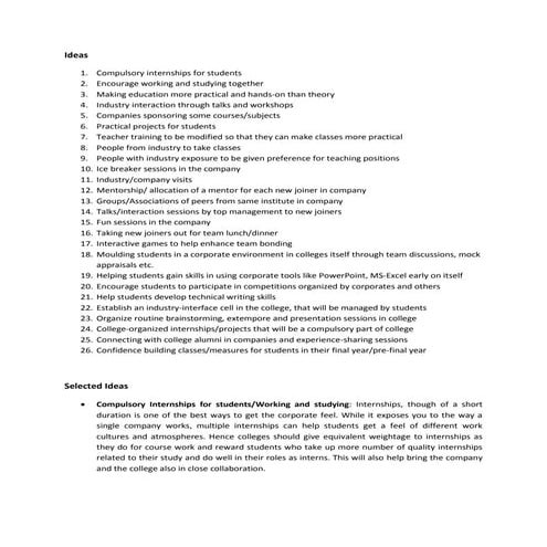 Ideation assignment | PDF