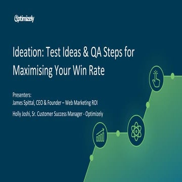 Ideation: Test Ideas & QA Steps for Maximising Your Win Rate | PPT