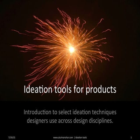 Introduction to select Ideation tools.. | PDF