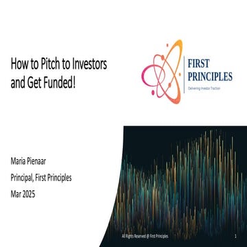How to Pitch to Investors and Get Funded! | PPT
