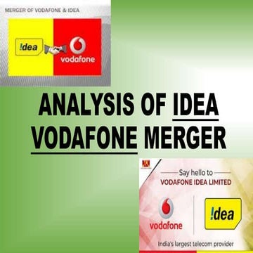 Idea vodafone merger | PPTX