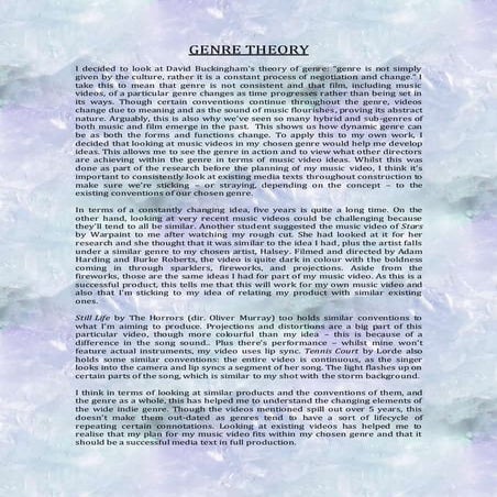 Genre Theory | PDF
