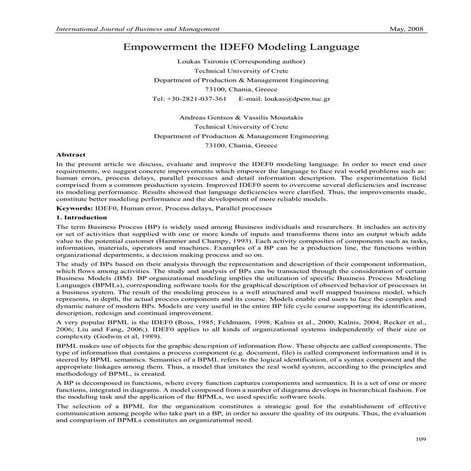 Idef 0 language_introduction | PDF