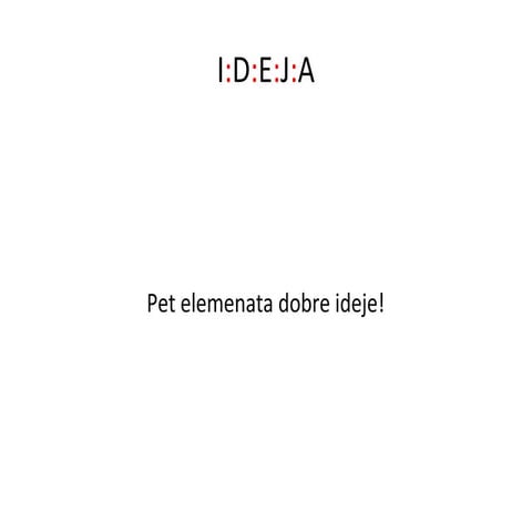 Ideja | PPT