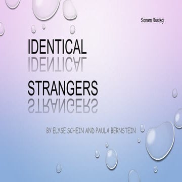 Identical strangers | PPTX