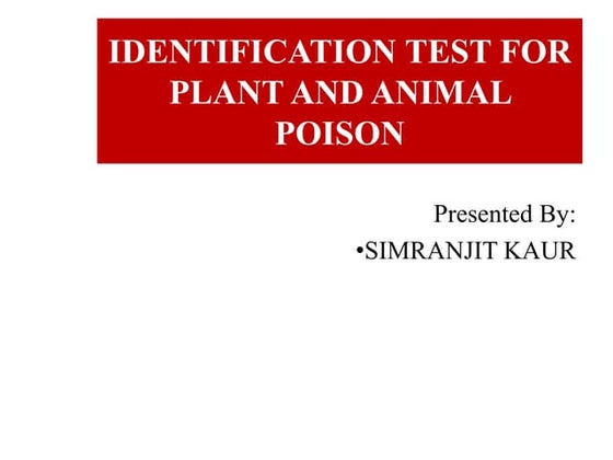 Phyochemical screening of Plant Ectracts | PPT