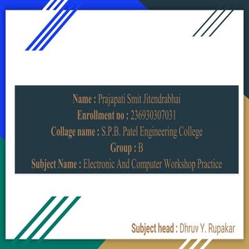 Identification of_ Connectors ppt and presentation | PPT