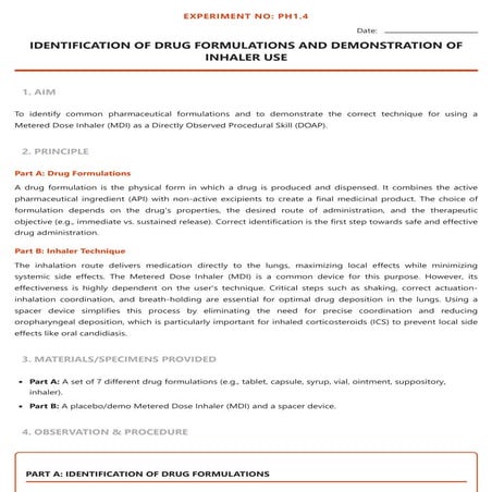 PH 1.13: Drug Interaction Assessment for MBBS Students | PDF