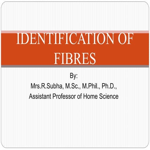 IDENTIFICATION OF FIBRES.ppt
