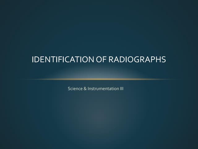 Dental radiology ppt | PPSX