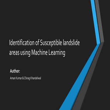 Identification of Susceptible landslide areas using Machine Learning.pptx