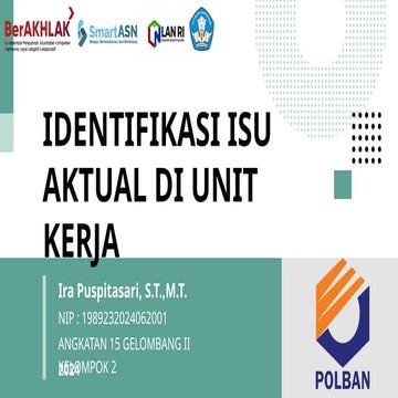 Identifikasi Isu kEGIATAN Latsar Kemendikbudristek | PPTX
